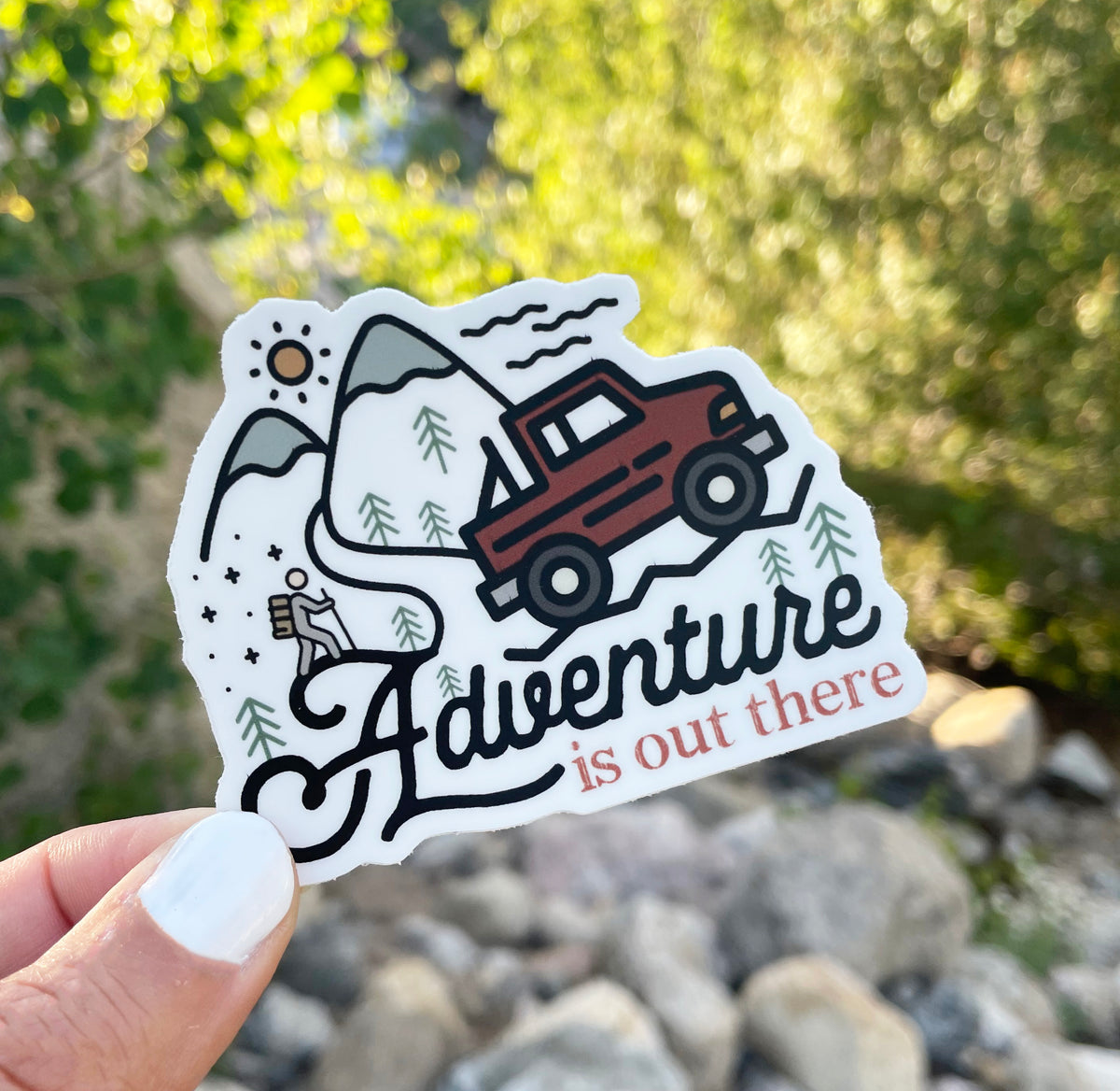 Adventure Is Out There Jeep Sticker – Scenic Route Design Co.