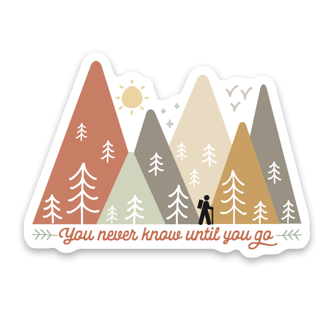 You Never Know Until You Go Sticker – Scenic Route Design Co.
